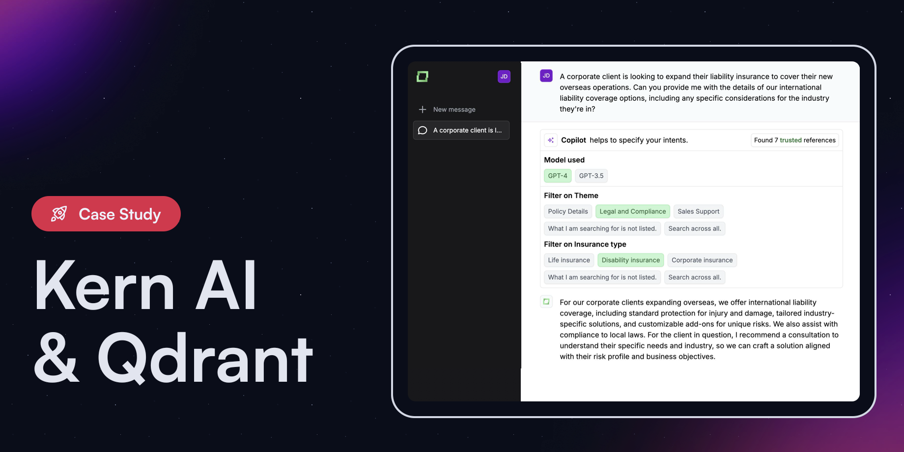 Kern AI & Qdrant: Precision AI Solutions for Finance and Insurance - Qdrant